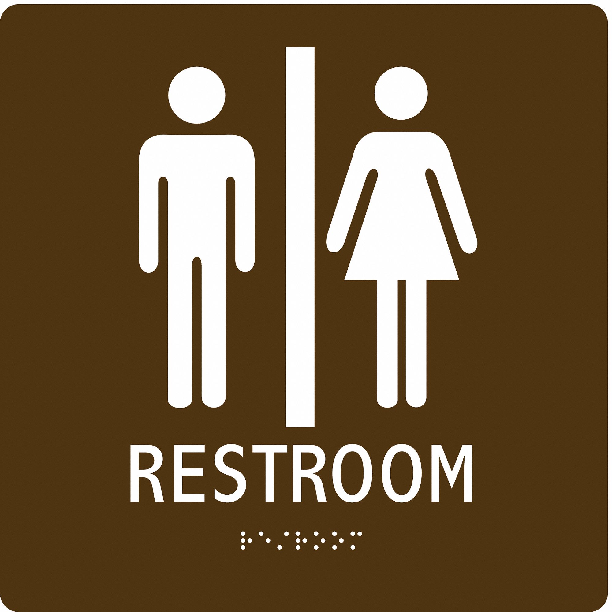 Modified Acrylic, Adhesive Sign Mounting, ADA Braille Facility Sign ...