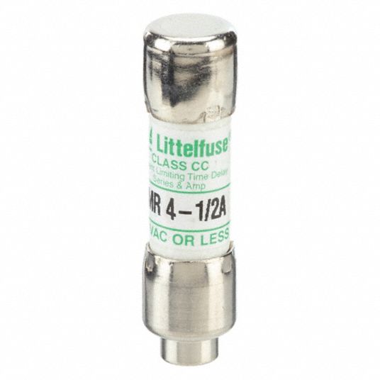 LITTELFUSE, Time Delay, 4 1/2 A, UL Class CC Fuse - 486K64|CCMR04.5 ...