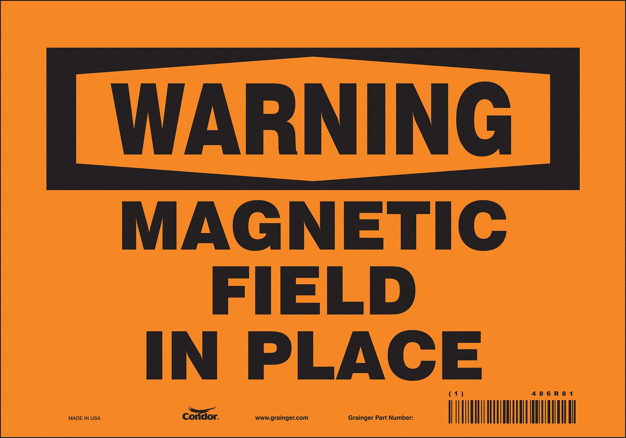 Vinyl, Adhesive Sign Mounting, Safety Sign - 486R81|486R81 - Grainger