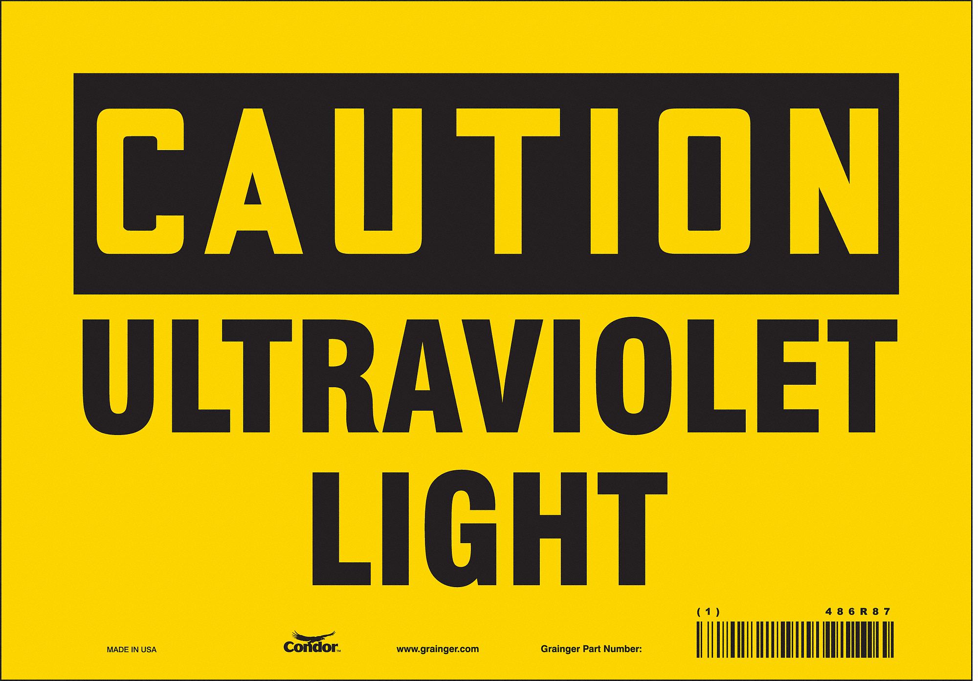 Vinyl, Adhesive Sign Mounting, Safety Sign - 486R87|486R87 - Grainger