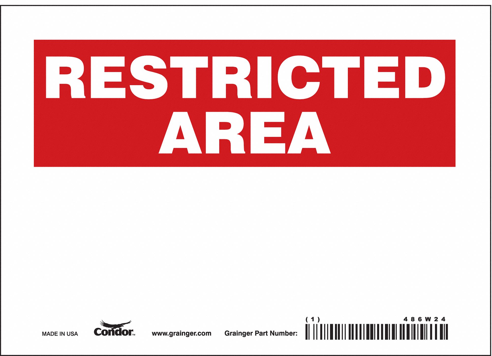 Vinyl, Adhesive Sign Mounting, Safety Sign - 486W24|486W24 - Grainger