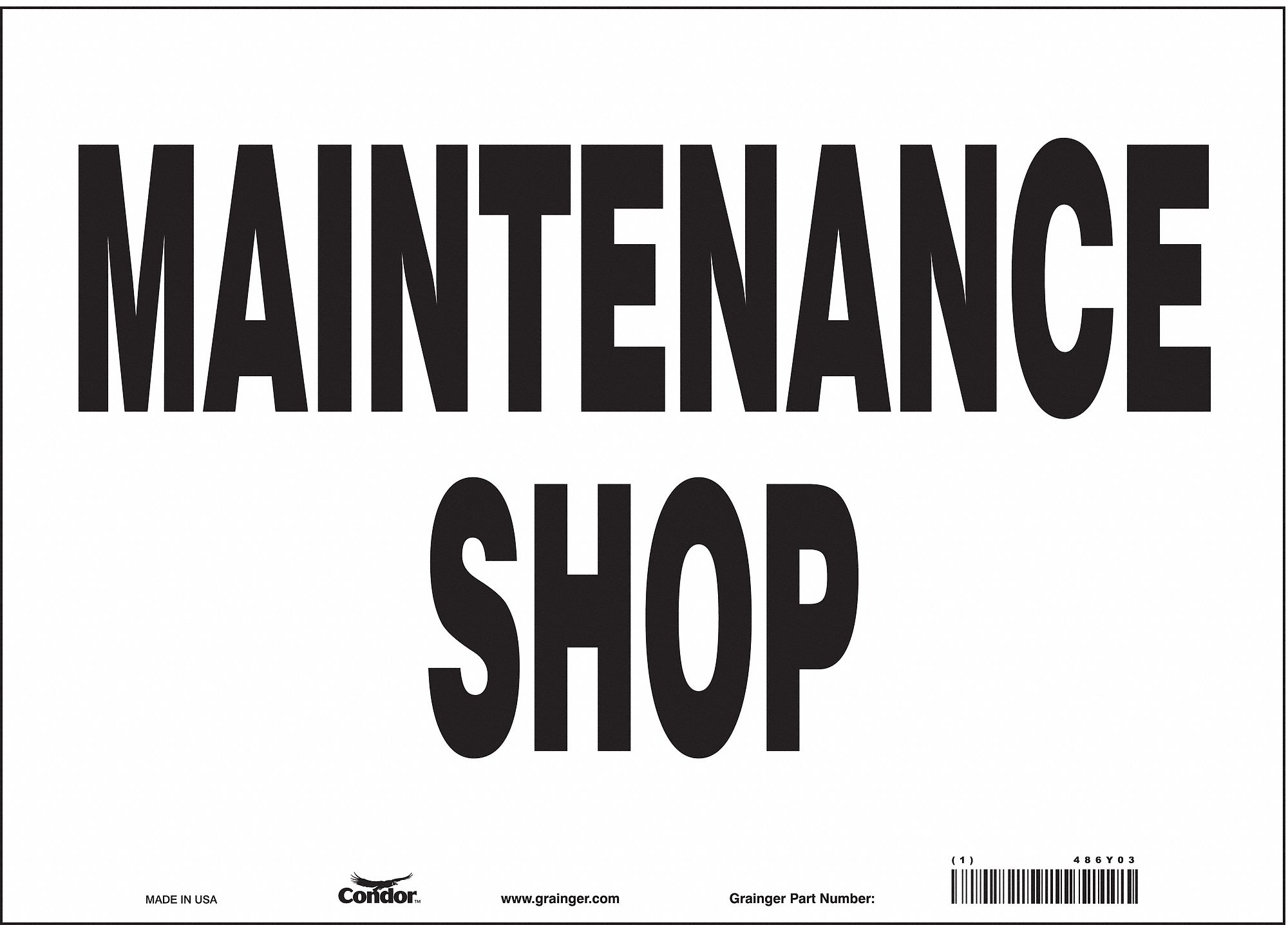 Vinyl, Adhesive Sign Mounting, Safety Sign - 486Y03|486Y03 - Grainger