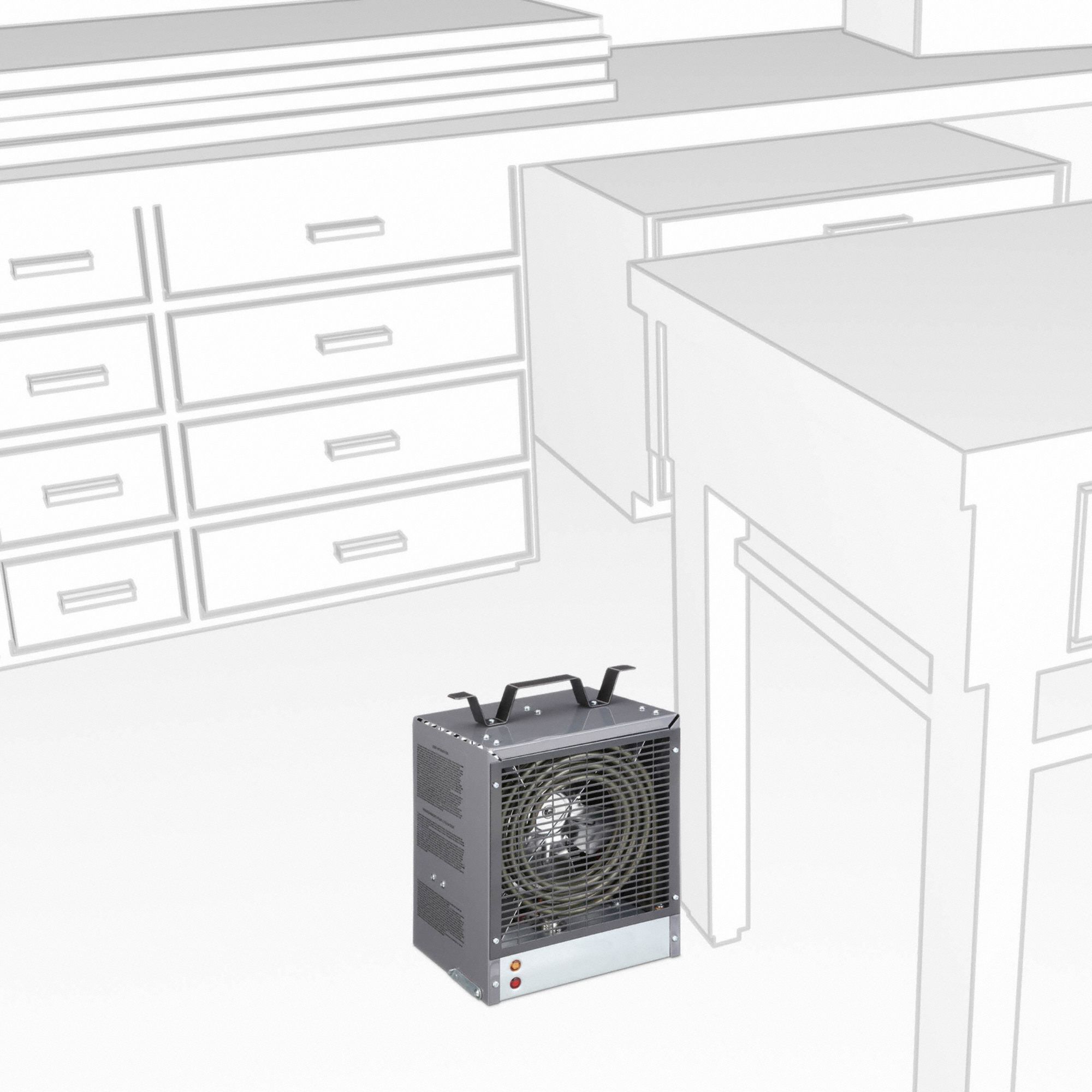 DIMPLEX Portable Electric Jobsite & Garage Heater: 4.8kW Watt Output ...
