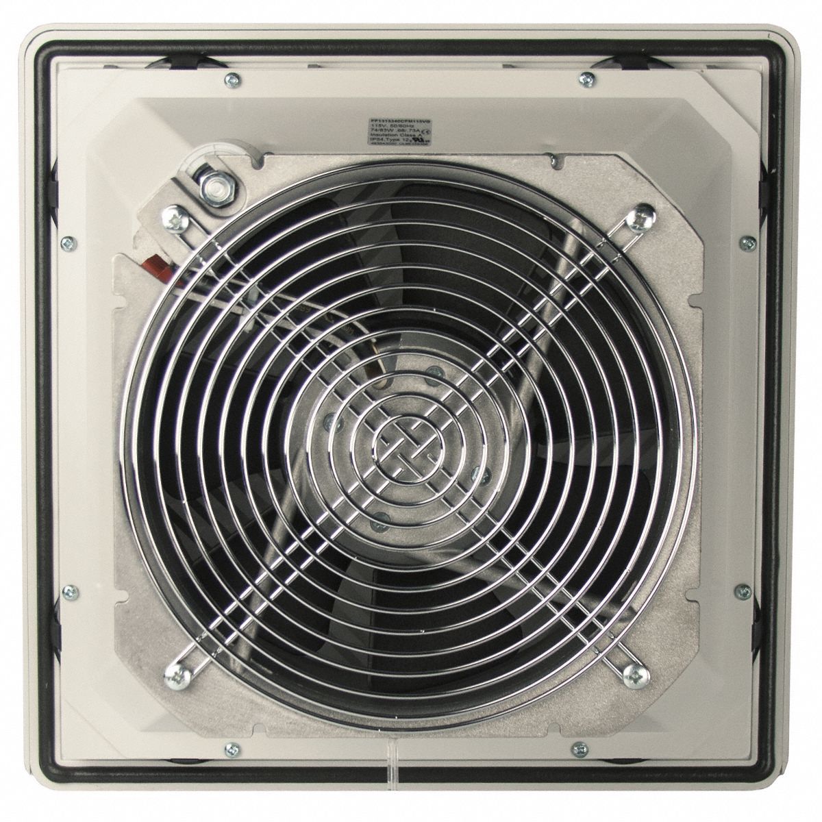 WIEGMANN Standard Square Axial Fan: 6 25/32 in Ht, 4 17/32 in Dp, 159 ...