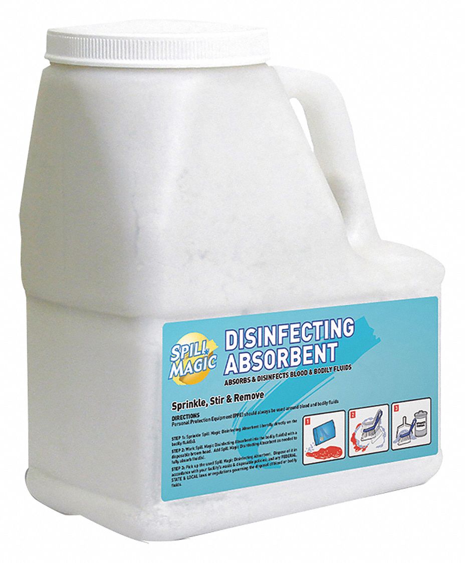 SPILL MAGIC, 2 lb Wt, Bottle, Loose Sorbent - 487C50|SMD209 - Grainger