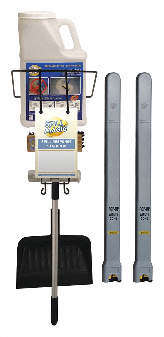 SPILL MAGIC, Spill Cleanup Station, Universal, Spill Response Station ...