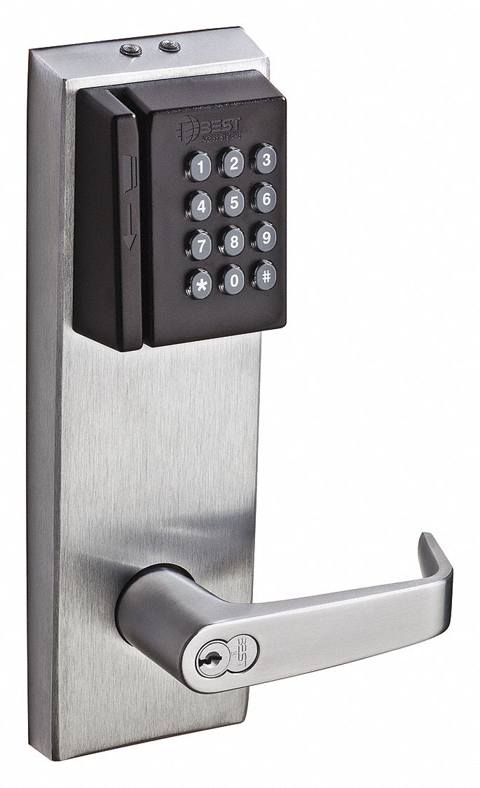 BEST, ADA Compliant, Chrome, Electronic Keyless Lock - 487F50 ...