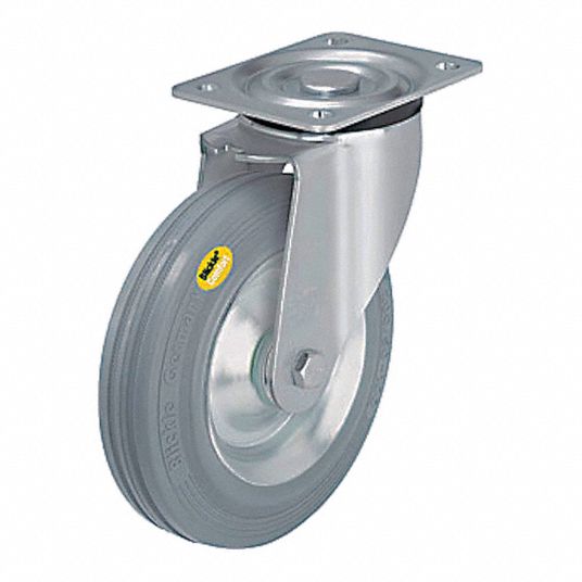 Swivel, Steel, Plate Caster - 487G18|L-RD 200K-VLI - Grainger