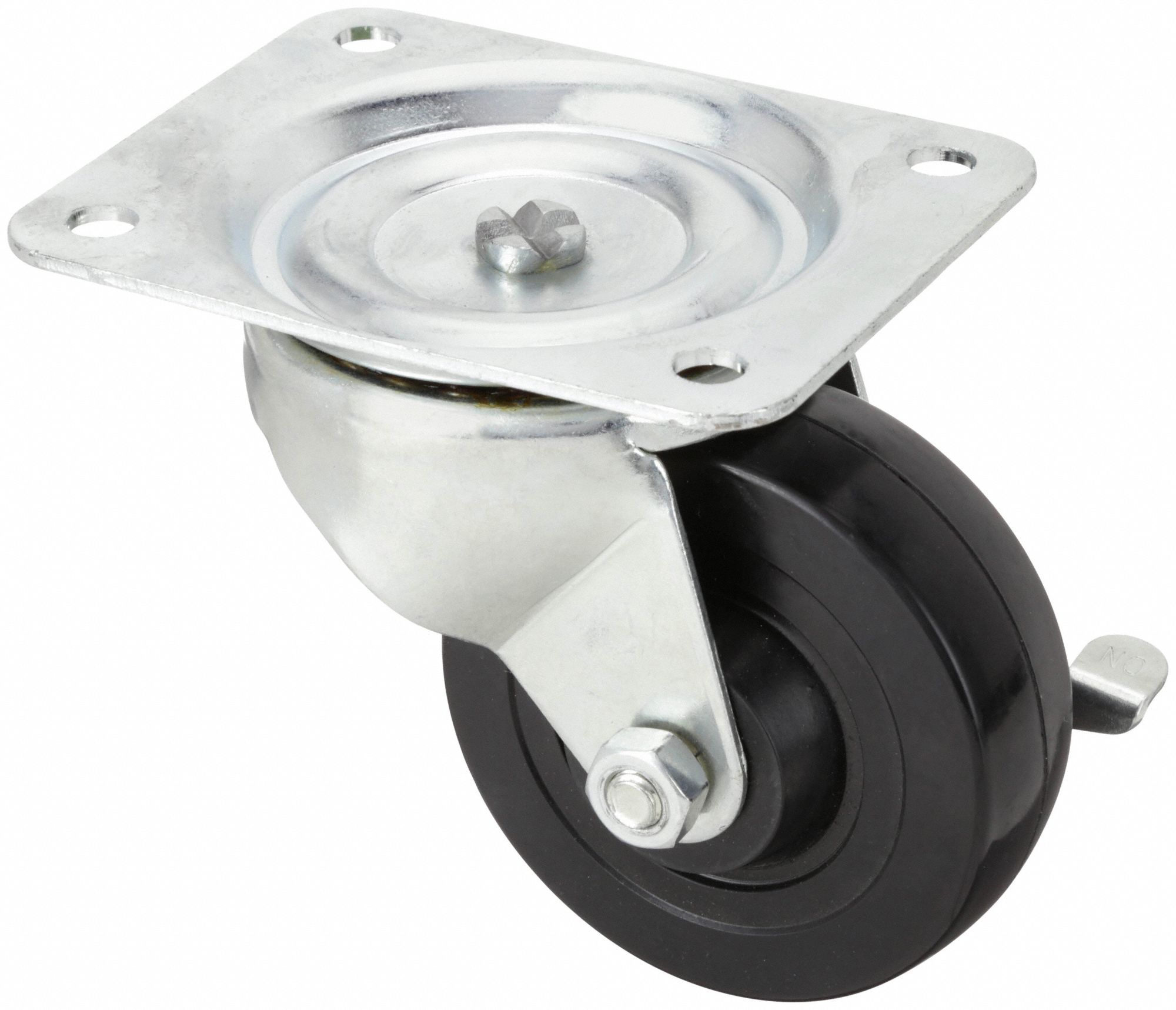 Swivel, Side Brake, Plate Caster - 487G82|P2S-R025G-P-SB - Grainger