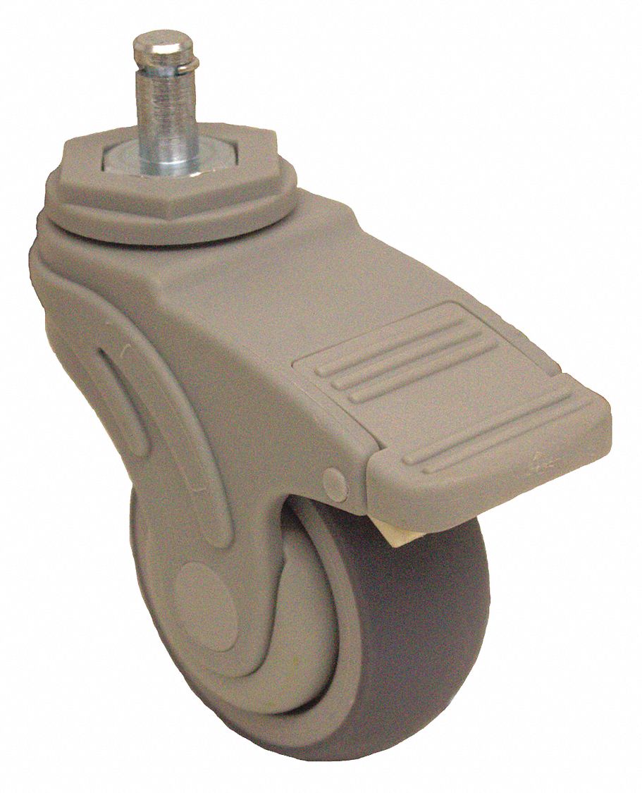 Swivel, Total Lock, Stem Caster - 487H13|P17S-UP030K-SG5-TB - Grainger