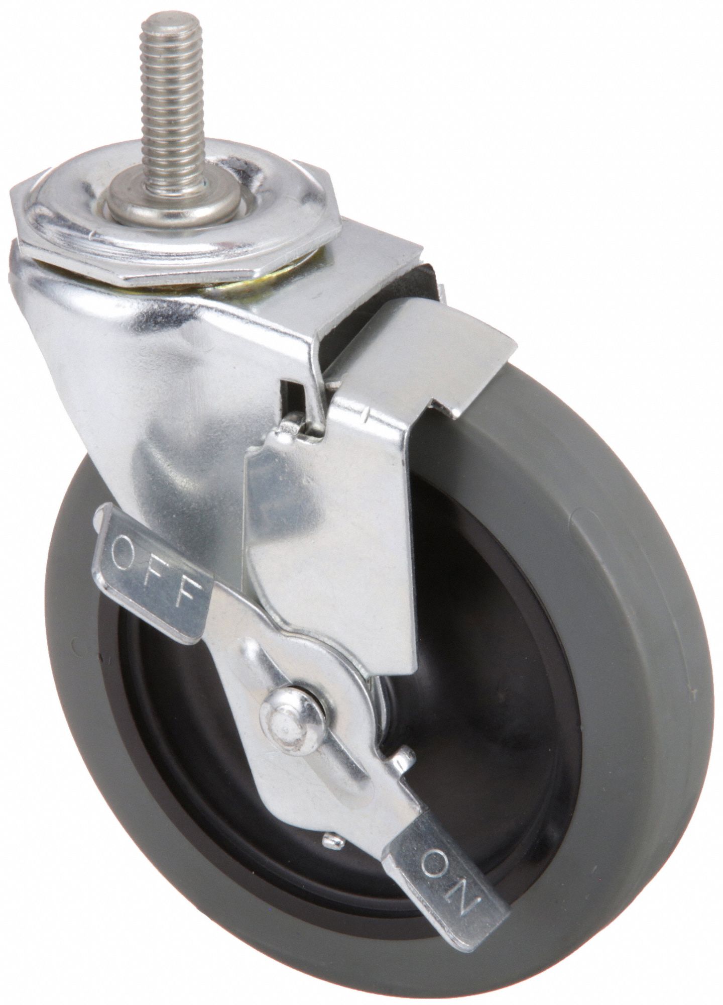 Inch, Swivel, Stem Caster - 487H22|P5S-UP040G-ST3-SB - Grainger