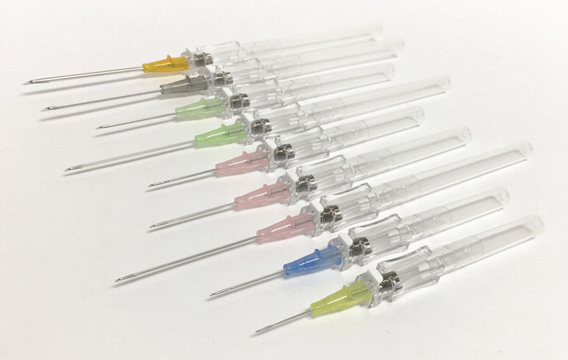 MEDSOURCE, Stainless Steel, 22 ga Needle Gauge, Safety Catheter ...