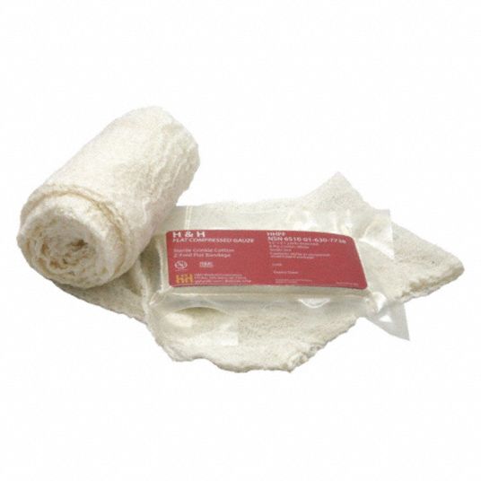 MEDSOURCE Gauze Compress, Individually Wrapped, Sterile, Cotton, ISO ...