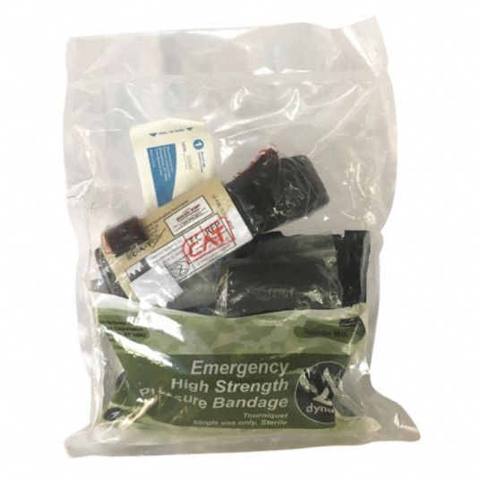 MEDSOURCE, Plastic Bag, 1 People Served, Bleeding Control Kit - 487J33 ...