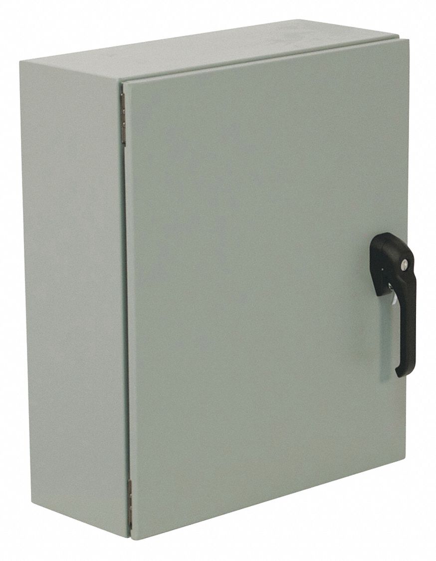 24 inH x 20 inW x 12 inD Metallic Enclosure, Gray, Knockouts: No ...