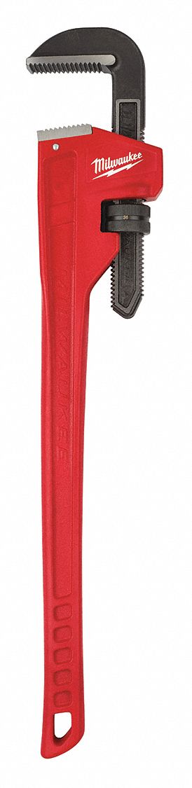MILWAUKEE, Cast Iron, 5 in Jaw Capacity, Pipe Wrench - 487R42|48-22 ...