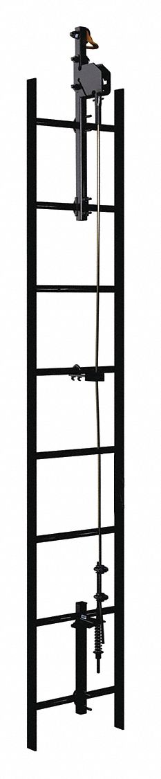 620 lb Wt Capacity, Galvanized Steel, Cable Vertical Safety System ...