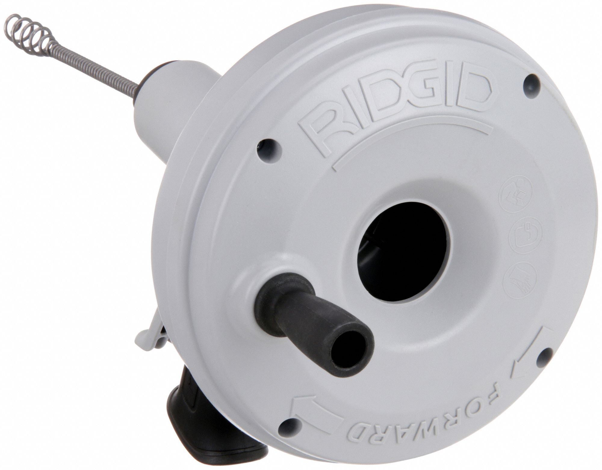 RIDGID Drain Cleaner: 25 ft Cable Lg, Power Drill Compatible, 1/4 in ...