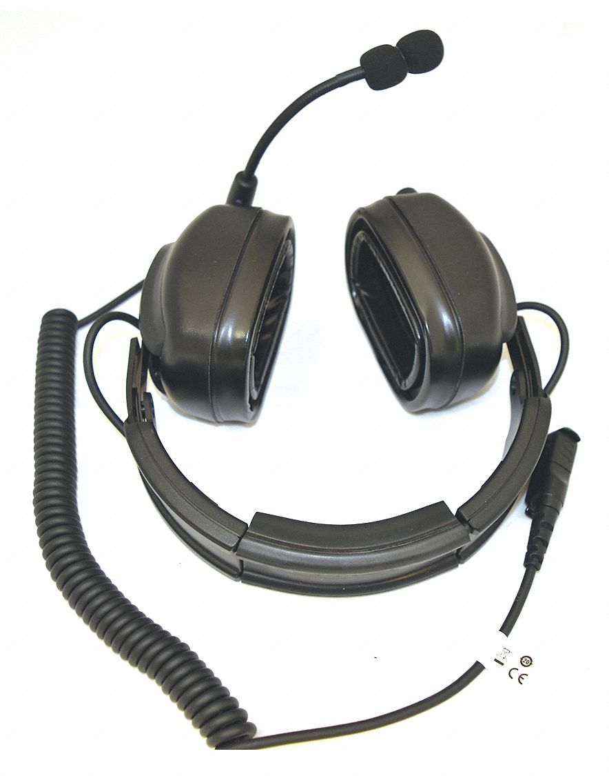 MOTOROLA, Over-the-Head Earmuff, 24 dB NRR, Headset - 487U40|PMLN7464A ...