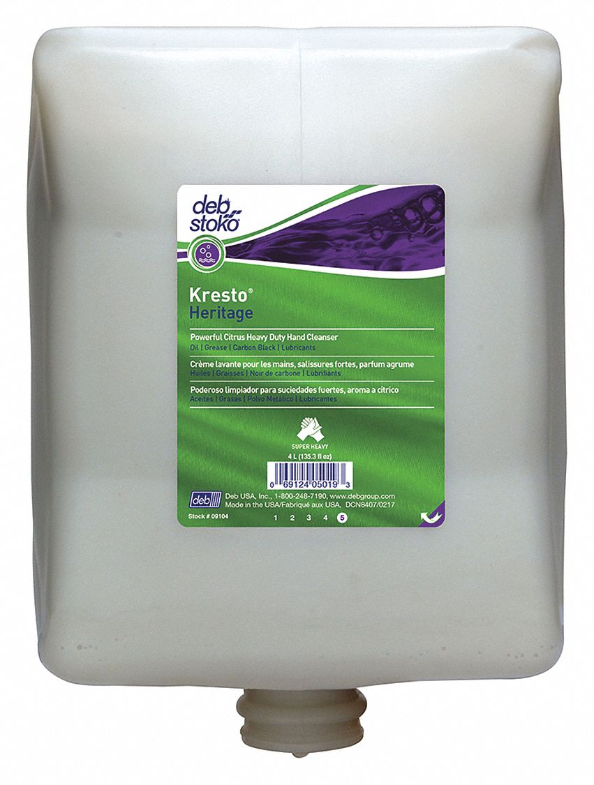 Citrus, Liquid, Hand Cleaner, 4000mL, Cartridge, Deb - Grainger