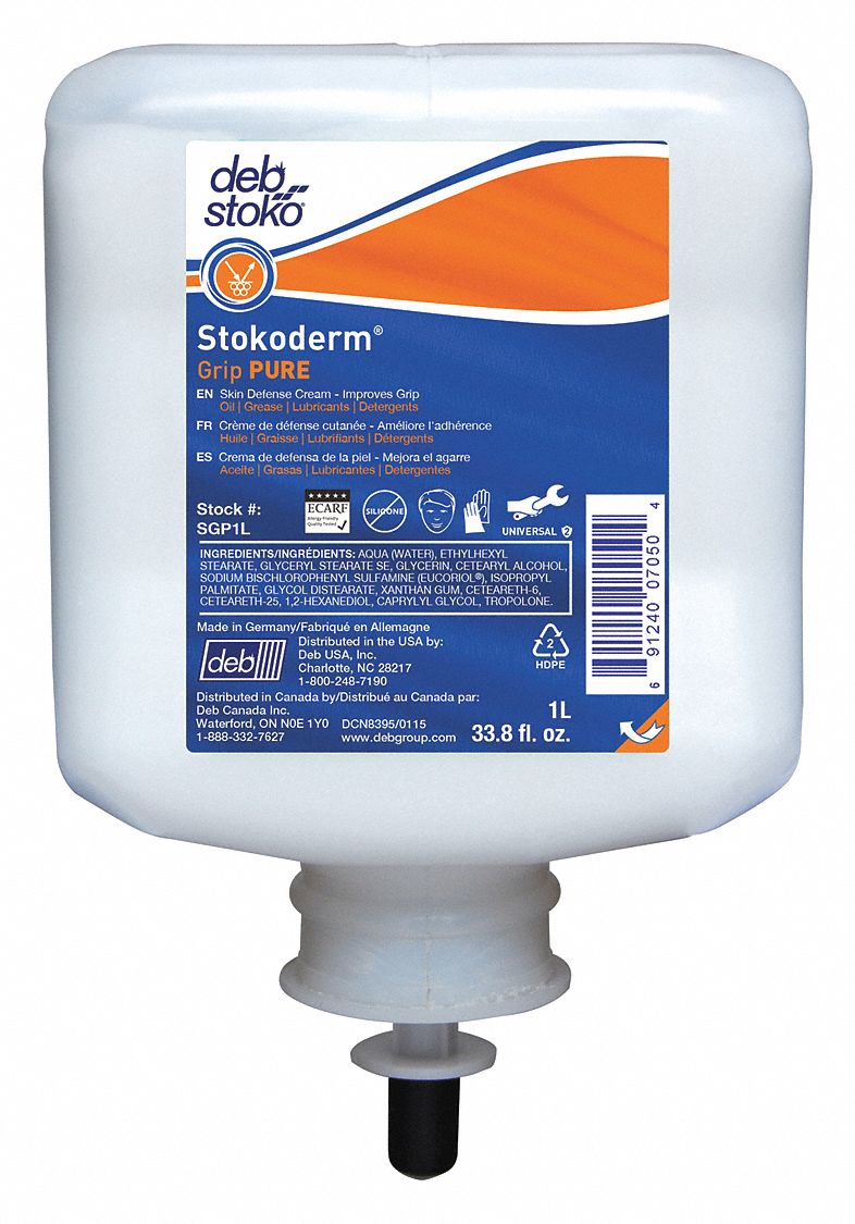 DEB Skin Conditioner, Cream, Bottle, 1L - 488A22|SGP1L - Grainger