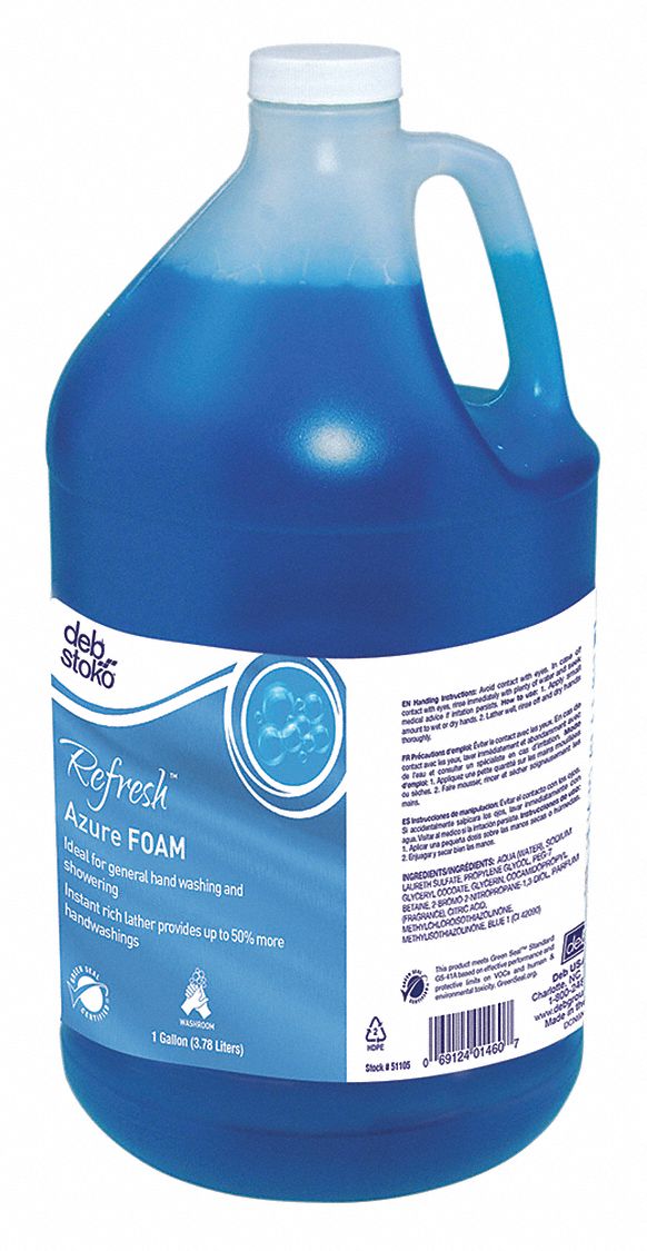 Fresh, Foam, Hand Cleaner, 3785mL, Pump Bottle, Deb - Grainger