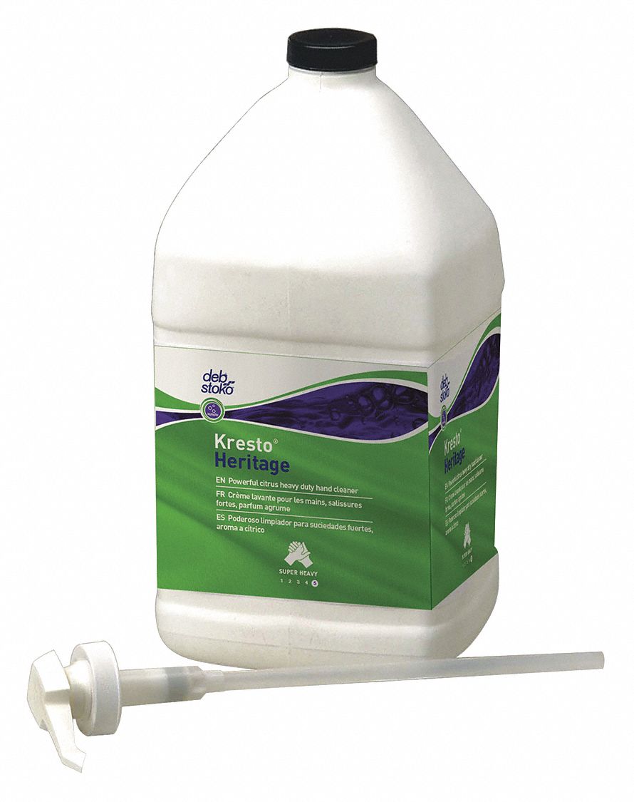 Citrus, Liquid, Hand Cleaner, 3785mL, Pump Bottle, Deb - Grainger