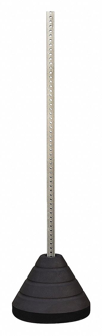 72 lb Base Wt, 5 ft x 1 3/4 in x 1 3/4 in, Sign Base with Post - 488D03 ...