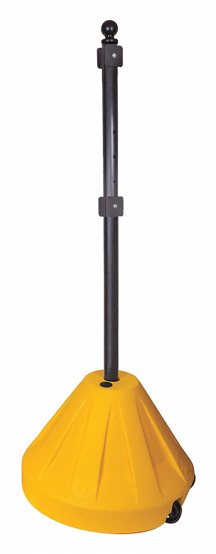 16 lb Base Wt, 4 ft x 2 in x 2 in, Sign Base with Post - 488D12|7589YL ...
