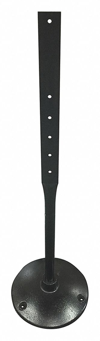 24 lb Base Wt, 4 ft 3 in x 1 5/8 in, Sign Base with Post - 488F11 ...