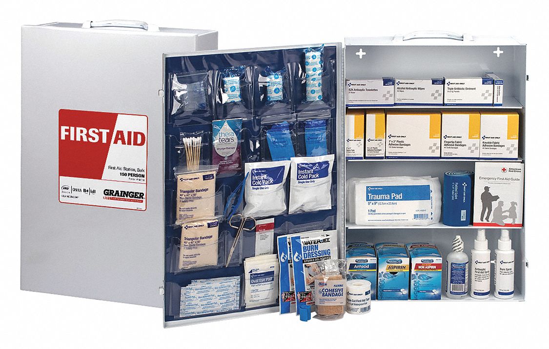 593 Components, ANSI/ISEA Z308.1-2015, First Aid Kit and Housing ...
