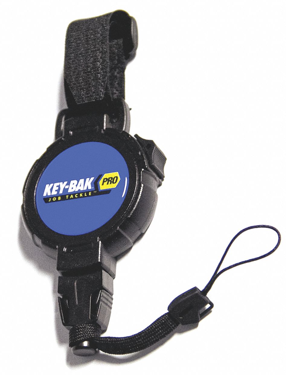 Electronic Retractable Tether,36"L,Black - Grainger