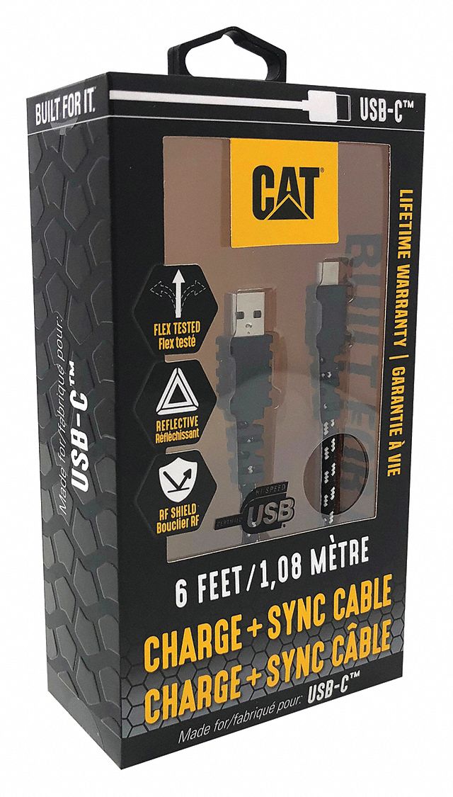 CAT, Type C End 1, Type C End 2, USB Cable - 488H52|CAT-USB-USBC - Grainger