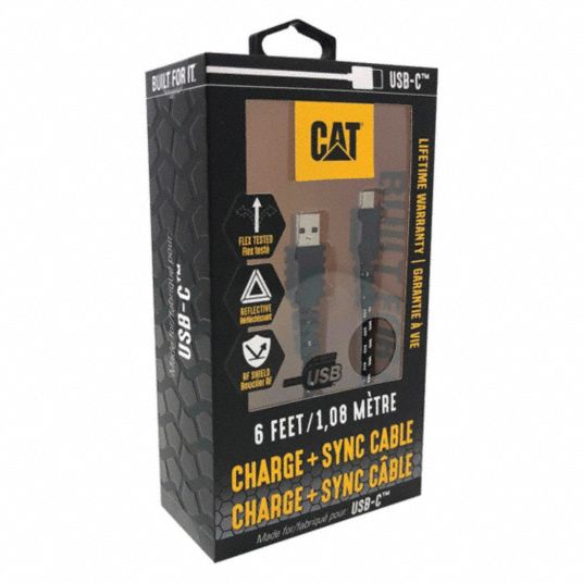 CAT, Type C End 1, Type C End 2, USB Cable - 488H52|CAT-USB-USBC - Grainger