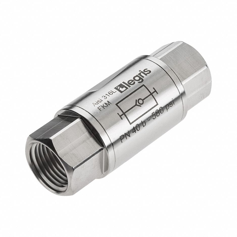 LEGRIS, Swing, Inline Valve Body, Check Valve - 1DFJ6|4895 18 18 - Grainger