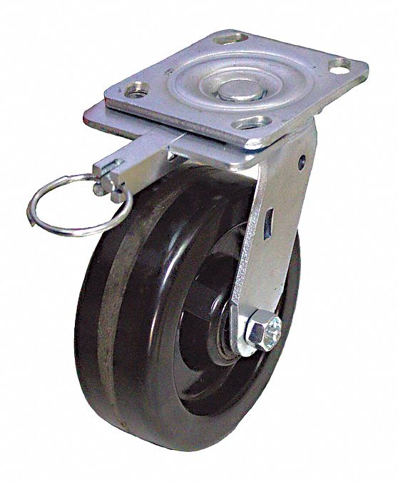 Swivel, Directional Lock, Plate Caster - 489A27|P21S-PH080R-14-DL ...