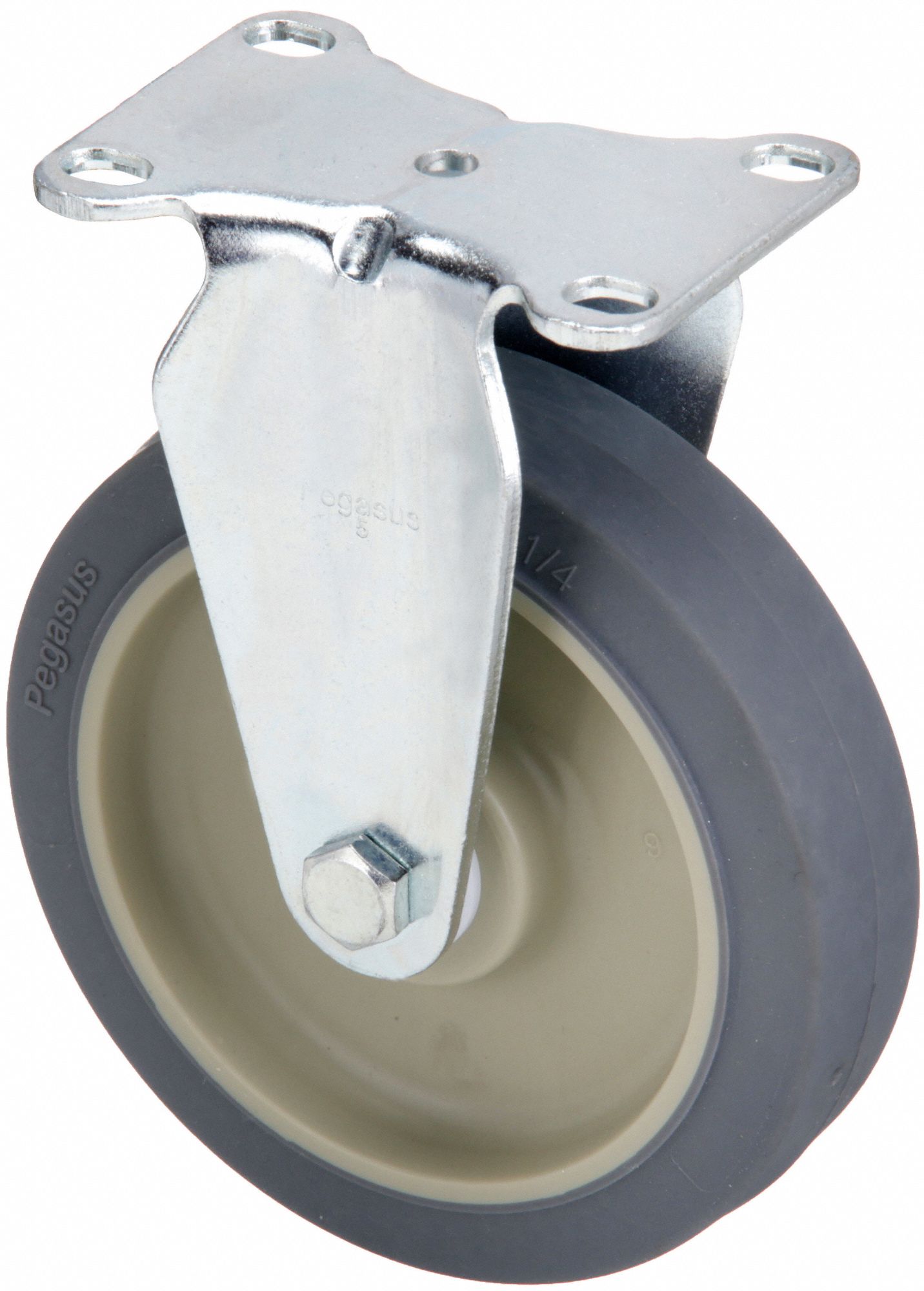 APPROVED VENDOR Rueda c/Placa,5" diá.,1-1/4" An,220 lb. - Ruedas con ...