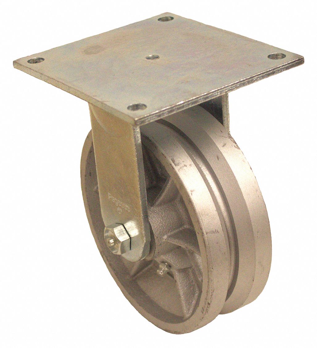 Rigid, Iron, Plate Caster - 489C13|P21R-C060R-15-VG1 - Grainger