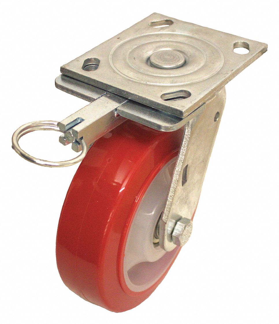 Swivel, Directional Lock, Plate Caster - 489C86|P21S-URPW050K-14-DL ...