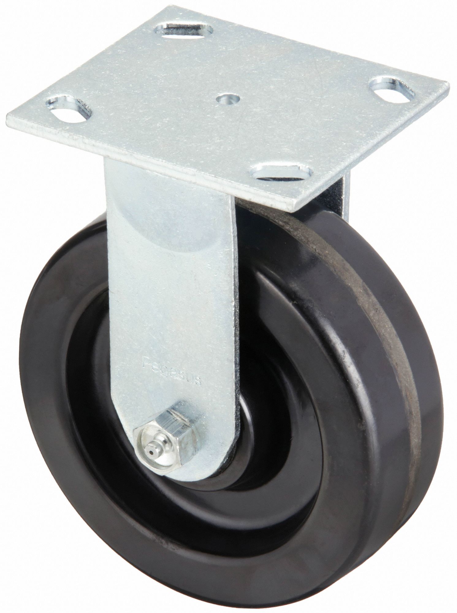 Rigid, No Brake, Plate Caster - 489D04|P21R-PH060R-14 - Grainger