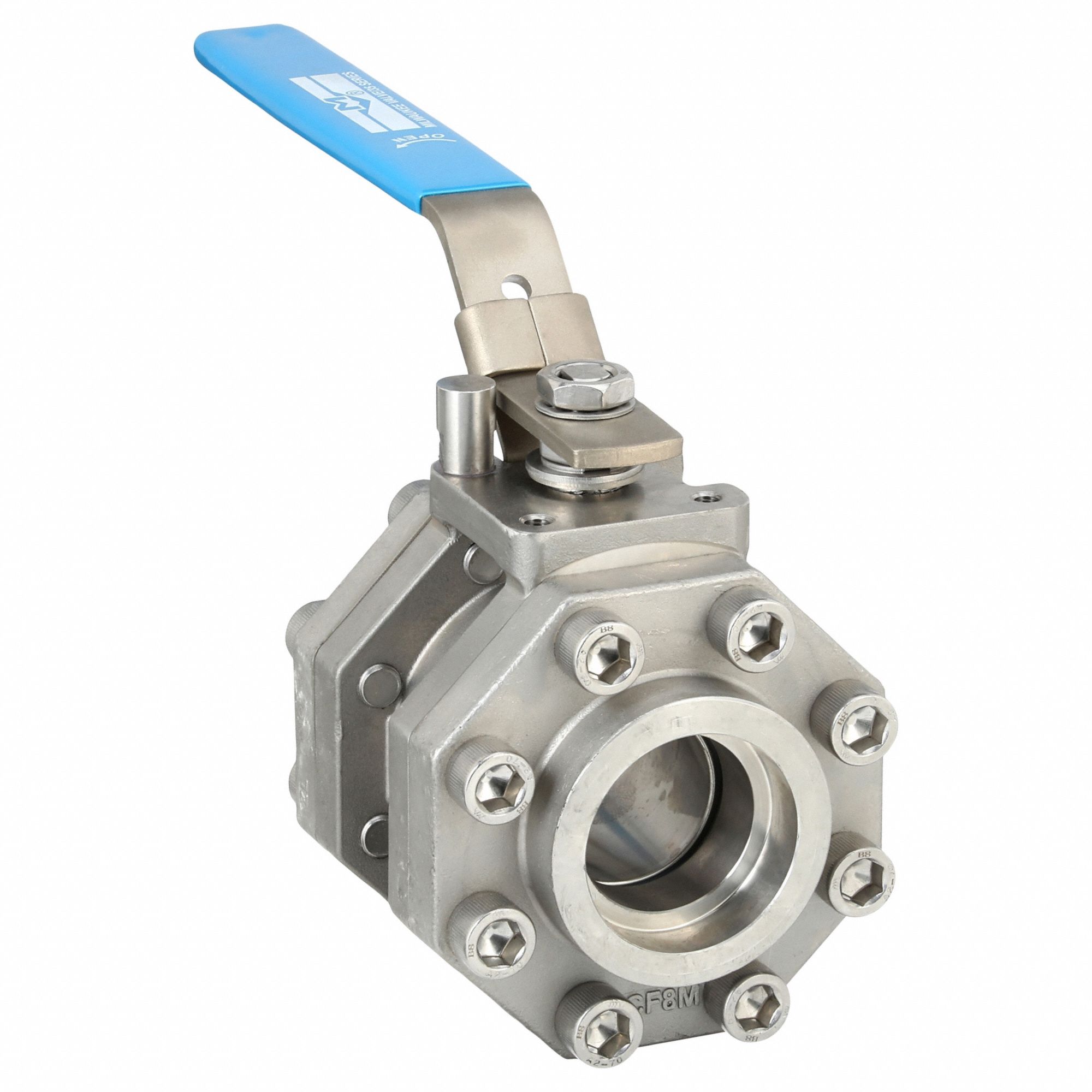 MILWAUKEE VALVE, 2 in, Stainless Steel, Manual Two-Way Ball Valve ...