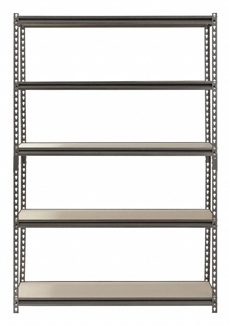 SANDUSKY Bulk Storage Rack: Medium-Duty, 48 in x 18 in, 72 in Overall ...