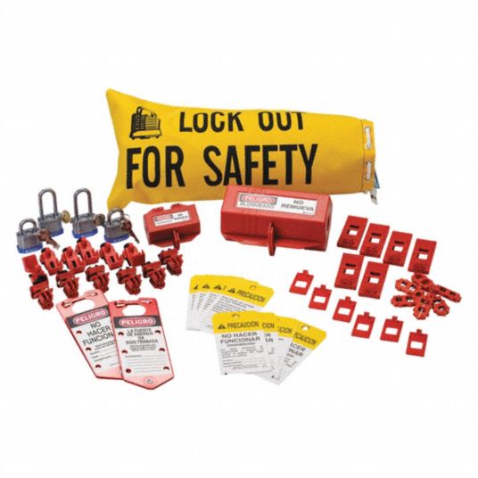 BRADY, Electrical, Keyed Different Padlocks, Lockout Station - 489K57 ...