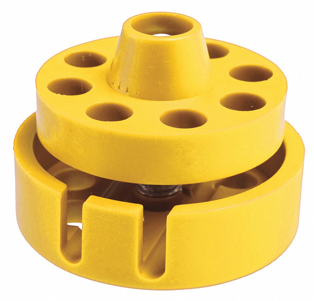BRADY, Twist Lock, Yellow, Cable Lockout - 489L93|122248 - Grainger