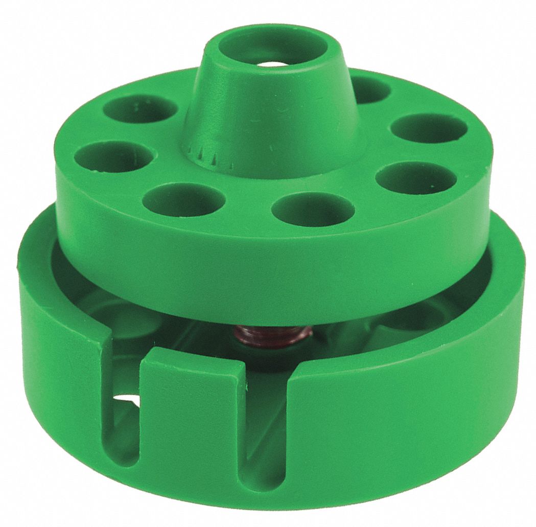BRADY, Twist Lock, Green, Cable Lockout - 489L94|122249 - Grainger