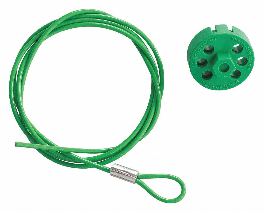 BRADY, Twist Lock, Includes Cable, Cable Lockout - 489M01|122255 - Grainger