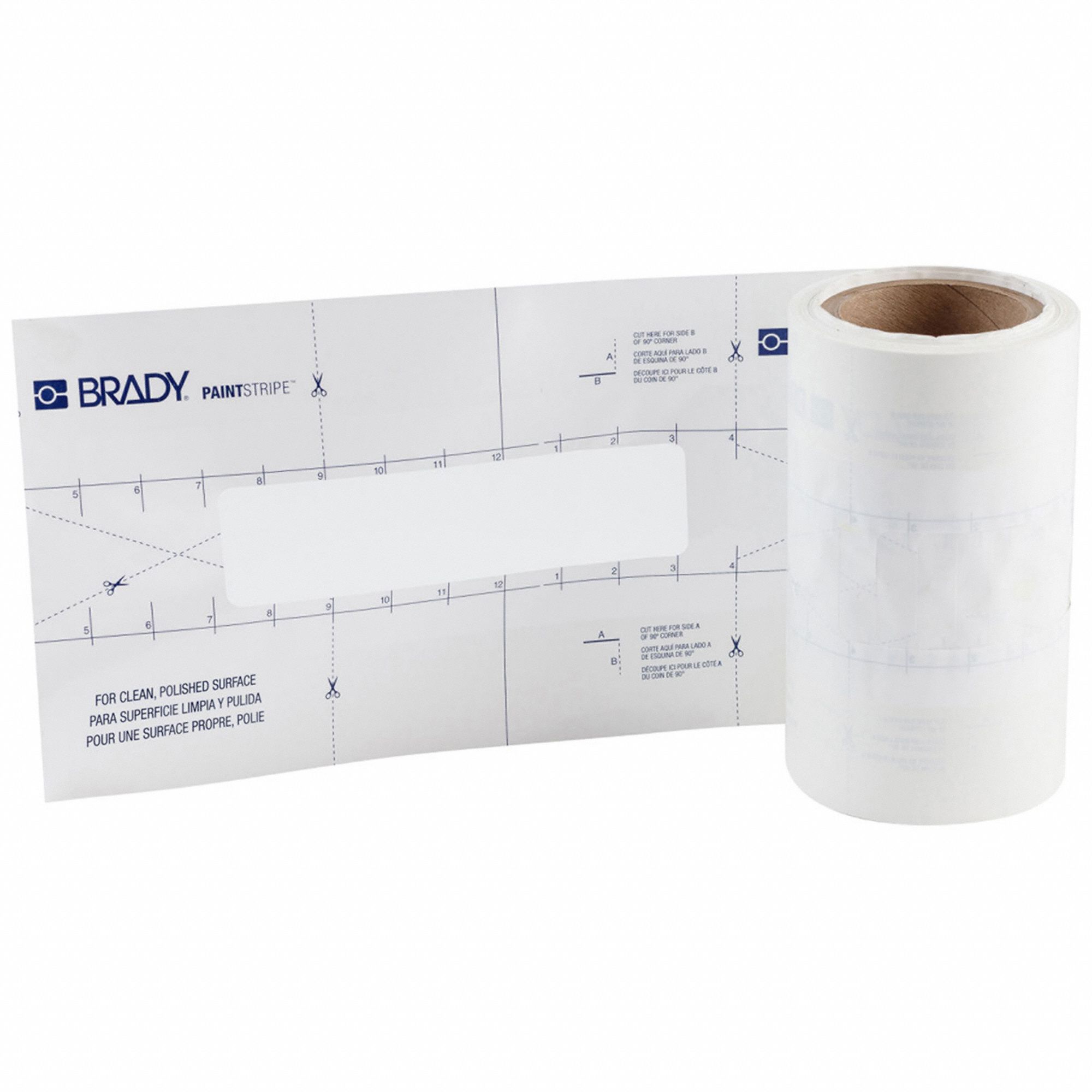 Dashed Line, Polypropylene, Floor Stencil - 489N53|148815 - Grainger