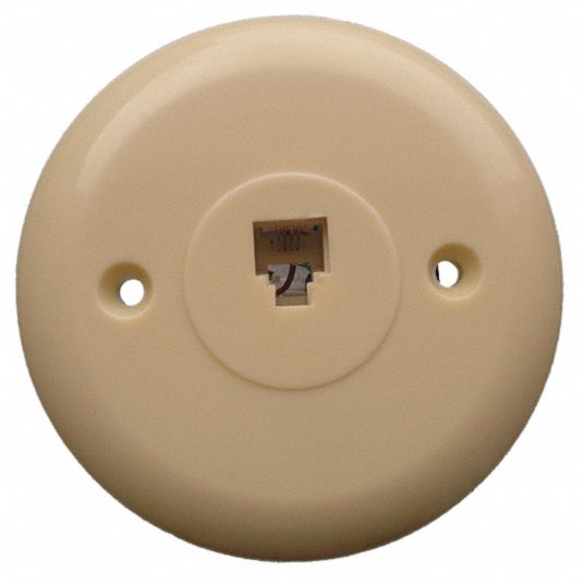 Wall/Ceiling Plate, Ivory, For Use With Remote Balancing Dampers - Grainger
