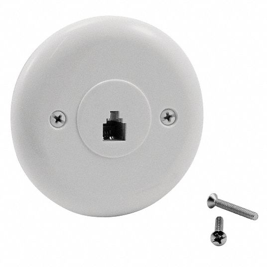 3 1/4 in W, Port, Wall/Ceiling Plate - 48C167|48C167 - Grainger