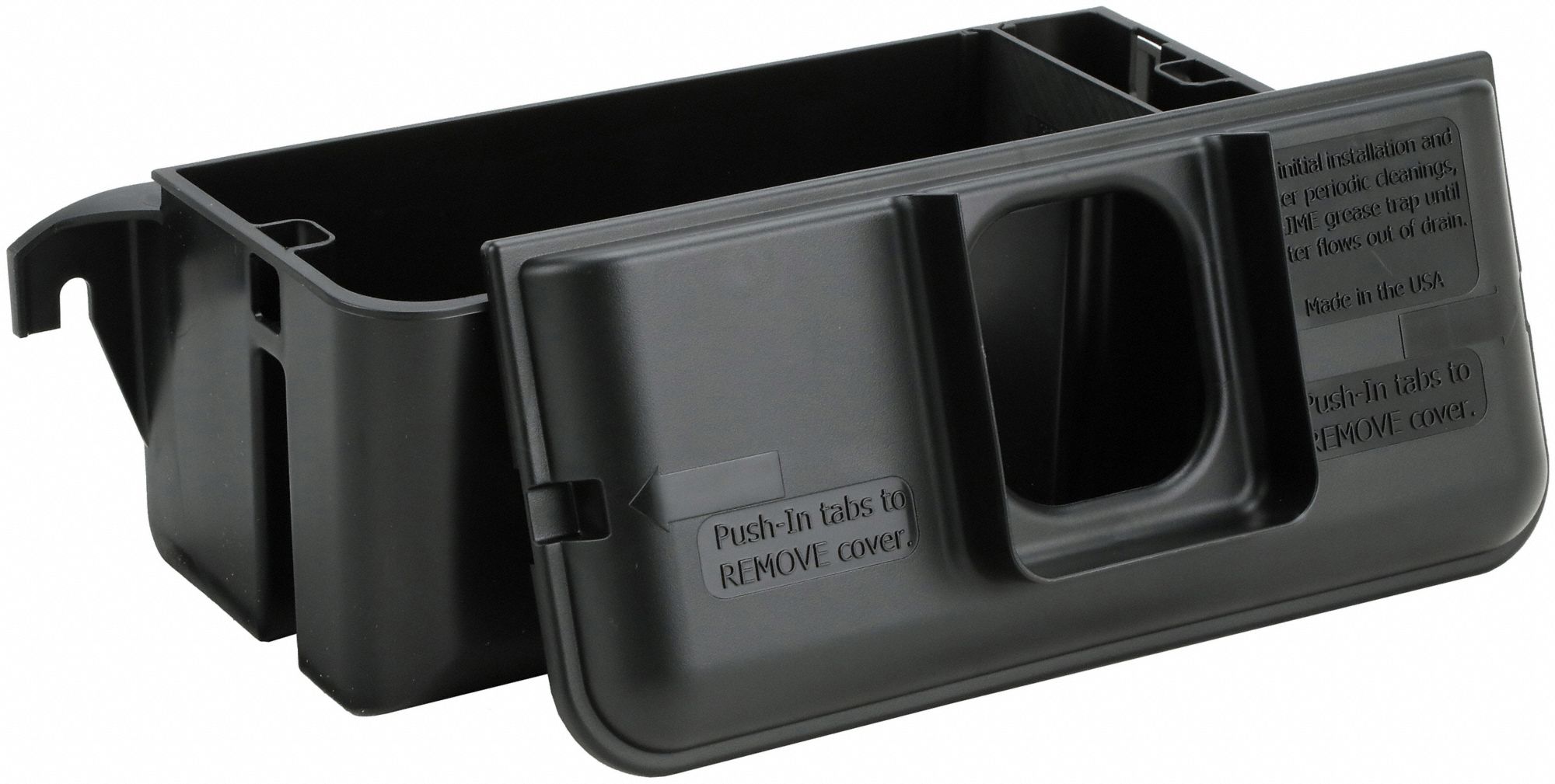 DAYTON Grease Collector Box: For Roof Mount Mount, 12 in Overall Lg ...